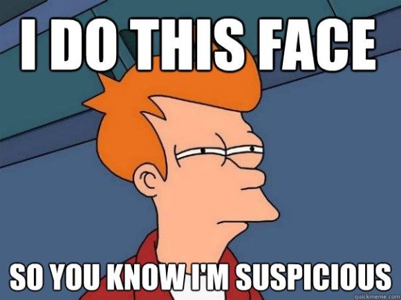 All these suspicious reports about suspicious items sure are suspicious ...