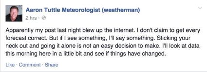 Emily Sutton called out "Internet Meteorologist" Aaron Tuttle... - The ...