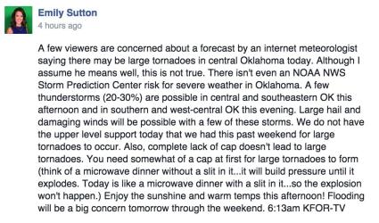Emily Sutton called out "Internet Meteorologist" Aaron Tuttle... - The ...
