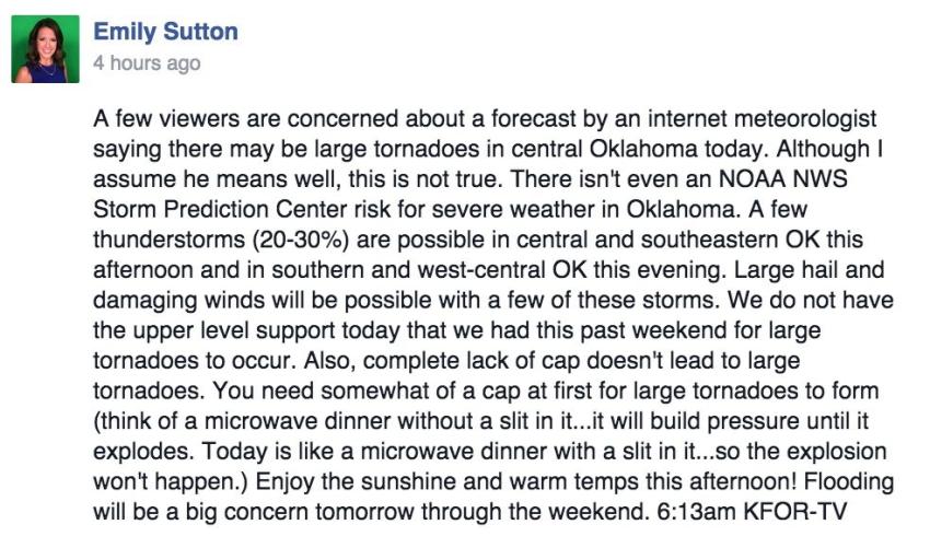 Emily Sutton called out "Internet Meteorologist" Aaron Tuttle... - The ...