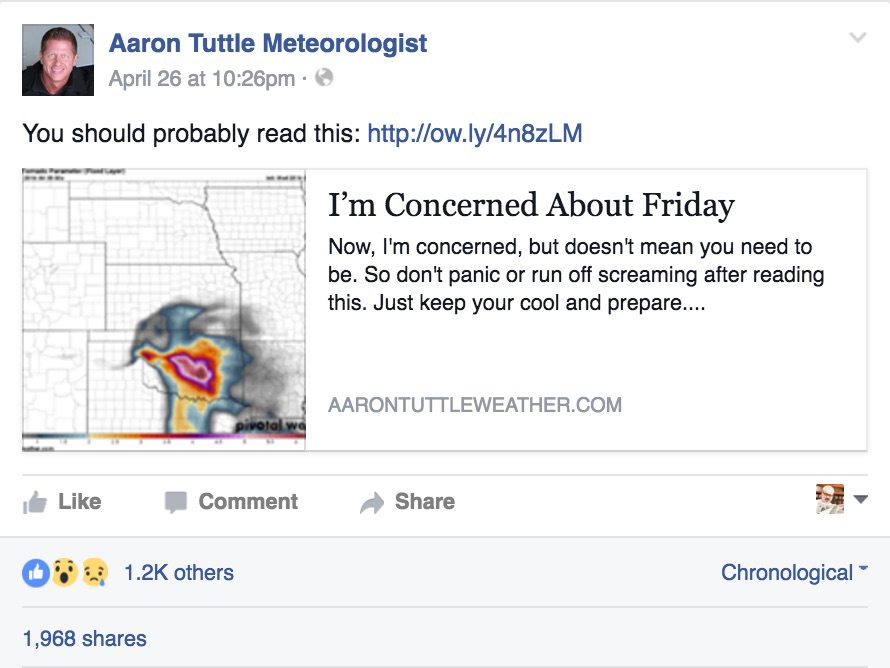 Mike Morgan left a salty note on Aaron Tuttle's Facebook Page... - The ...