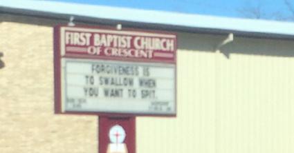 Election Day Church Sign Report - The Lost Ogle