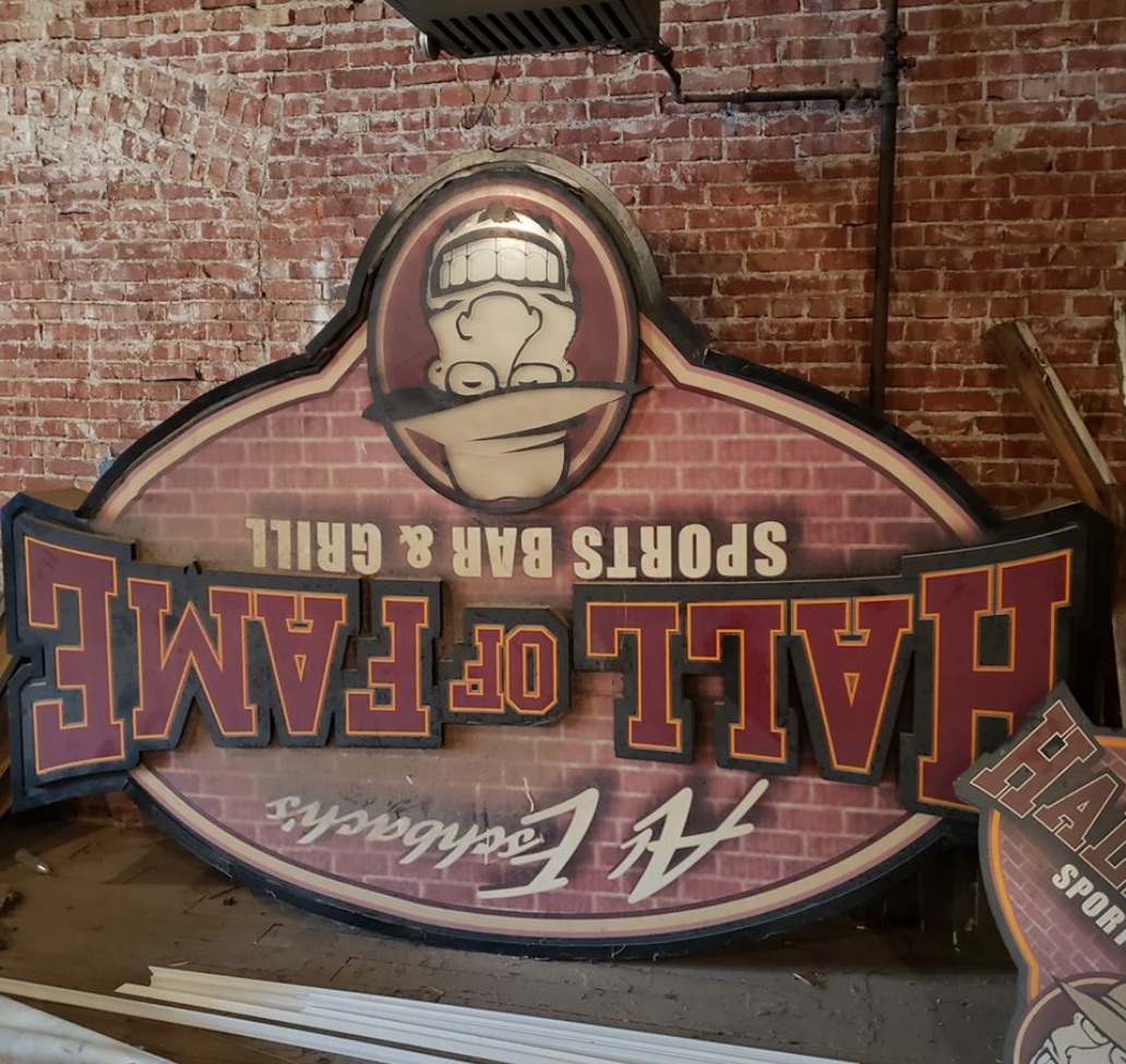 We missed our chance to buy this Al Eschbach's Bar and Grill sign ...