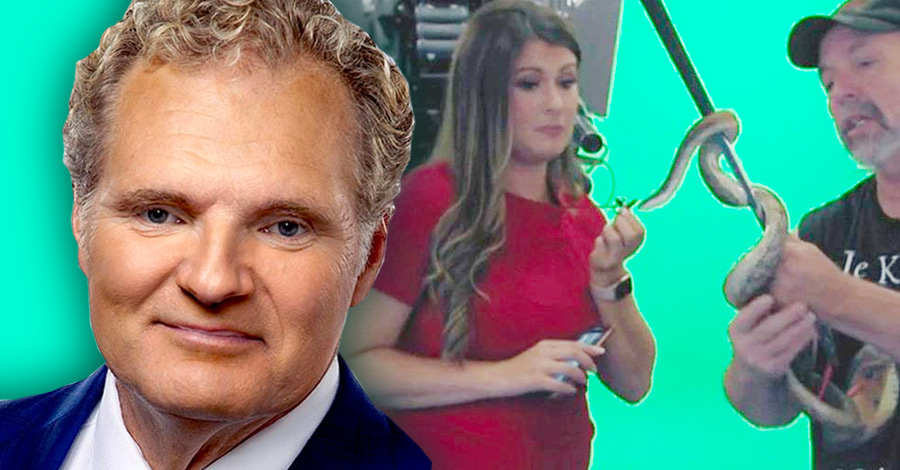 Did Kelly Ogle hide a snake inside the News 9 studios??? - The Lost Ogle