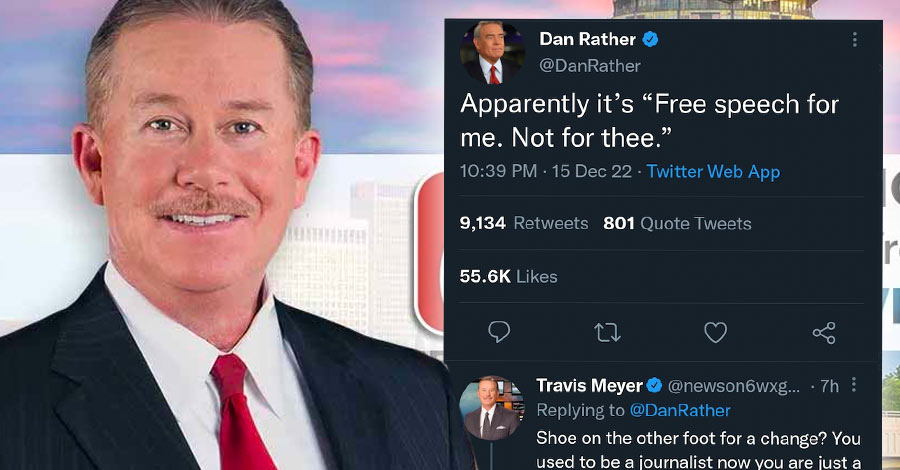 Travis Meyer deletes angry tweet to Dan Rather… - The Lost Ogle