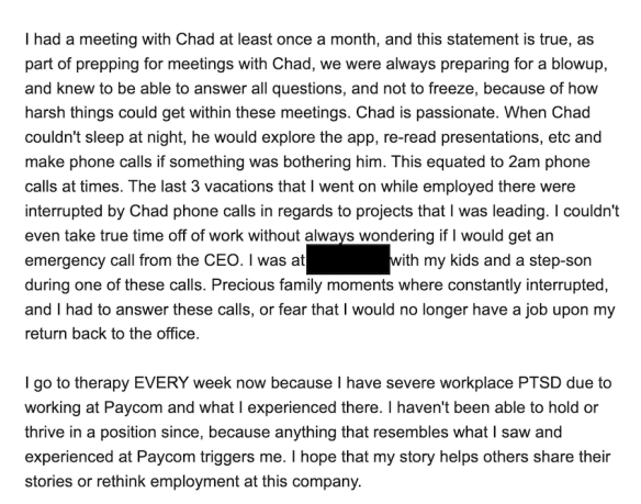 Paycom CEO addressing employee concerns by hiring new PR Supervisor ...