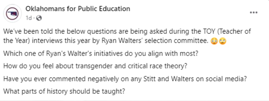 10 other unusual questions Ryan Walters is probably asking Teacher of ...