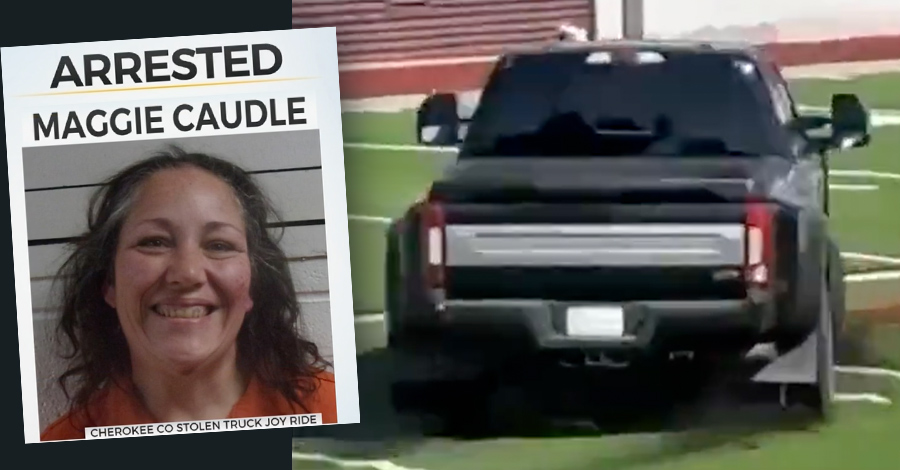 Lady takes stolen truck on joy ride through Tahlequah football field ...