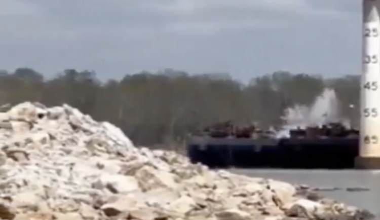 Badass Oklahoma Bridge Shows Derelict Barge Who's Boss... - The Lost Ogle