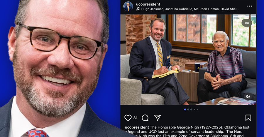 Todd Lamb mourns the death of George Nigh, who’s still alive. - The ...