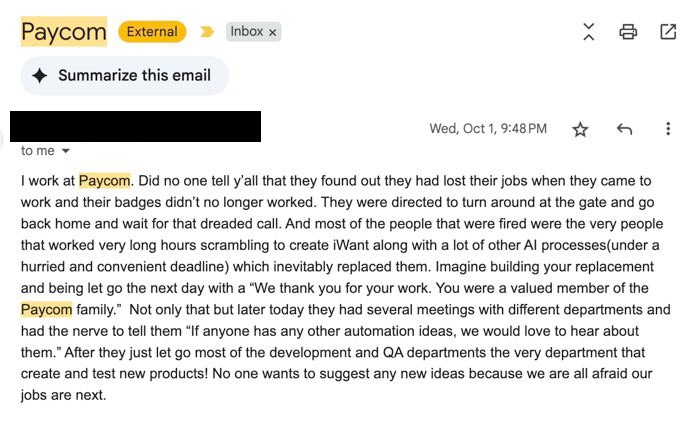 What’s the Real Story Behind the Paycom Layoffs? - The Lost Ogle