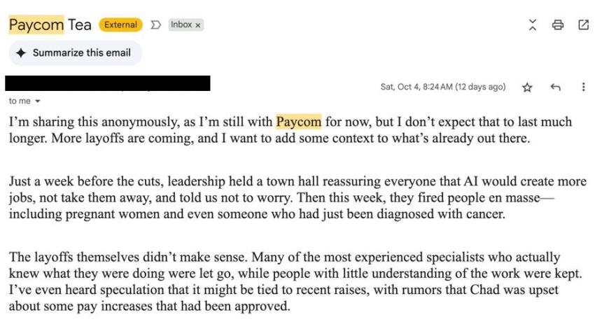 What’s the Real Story Behind the Paycom Layoffs? - The Lost Ogle