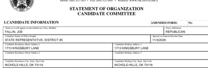 Mary Fallin’s ex-husband running for Oklahoma House seat… - The Lost Ogle